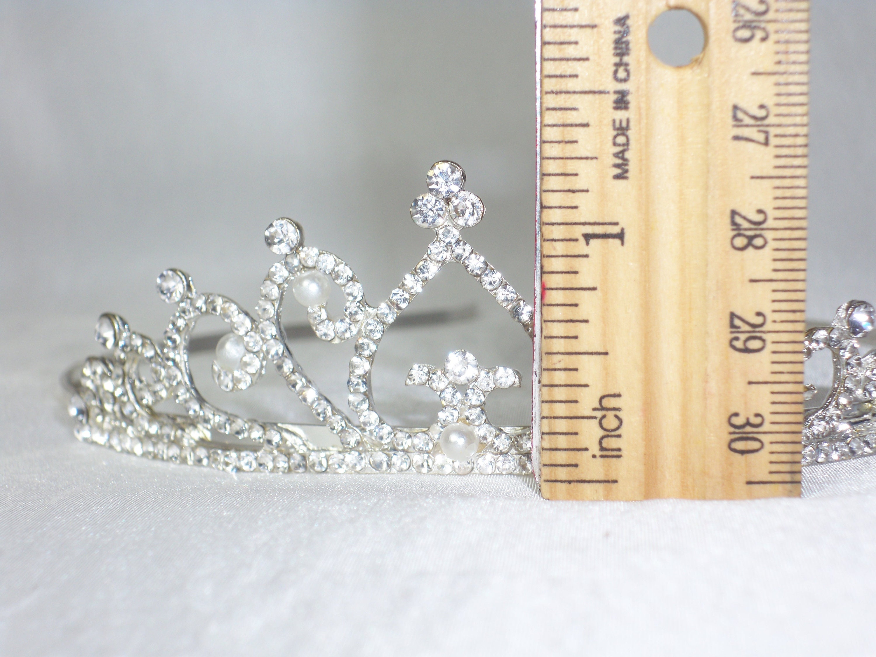 Rhinestone Pearl Tiara Bridal Tiara Prom Tiara Birthday - Etsy
