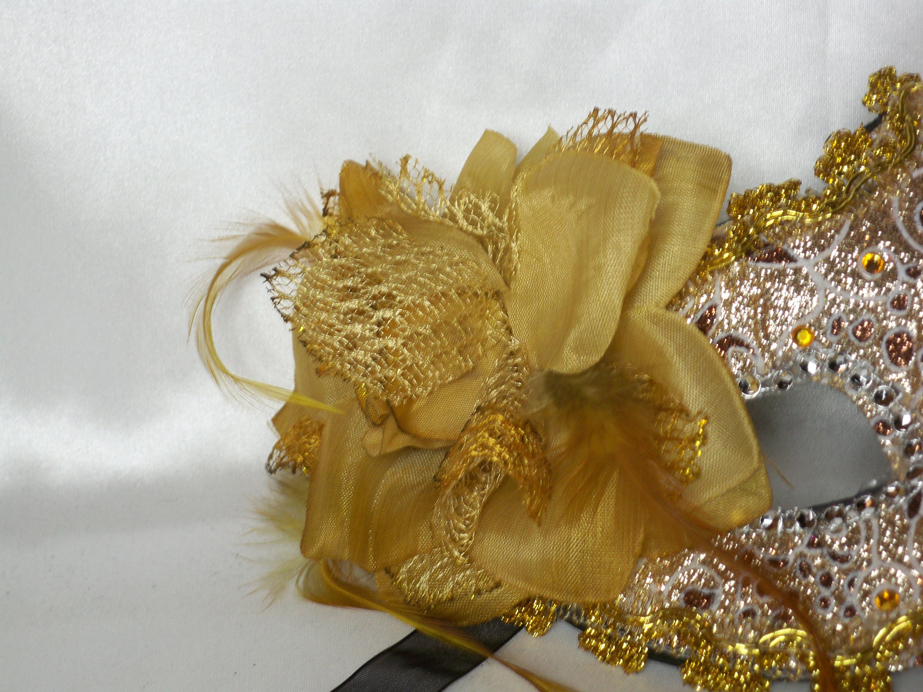 Gold mask gold masquerade mask masquerade mask halloween | Etsy