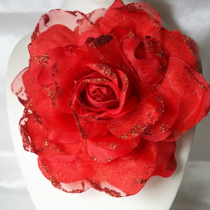 Red Hair Flower - Etsy