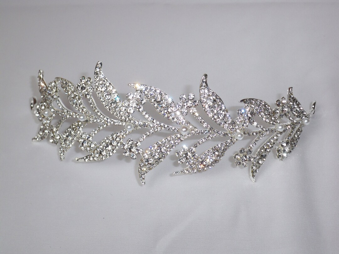 Rhinestone Tiara Crown, Tiara Crown, Bridal Tiara, Wedding Tiara ...