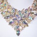 AB Rhinestone Necklace Set Statement Necklace Bridal - Etsy