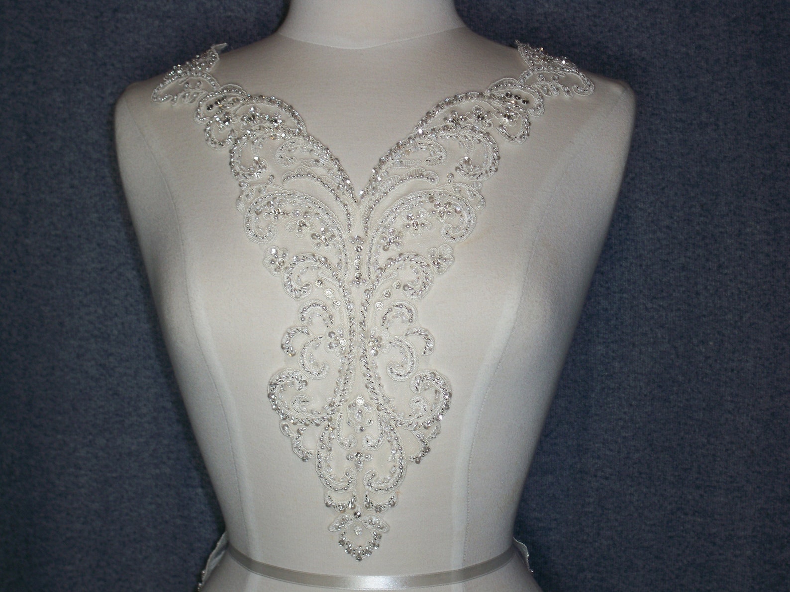 Lace Bridal Insert V Neck Inset Lace Attachable Straps - Etsy