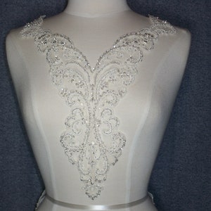 Lace Bridal Insert, V Neck Inset, Lace Attachable Straps Wedding Dress ...