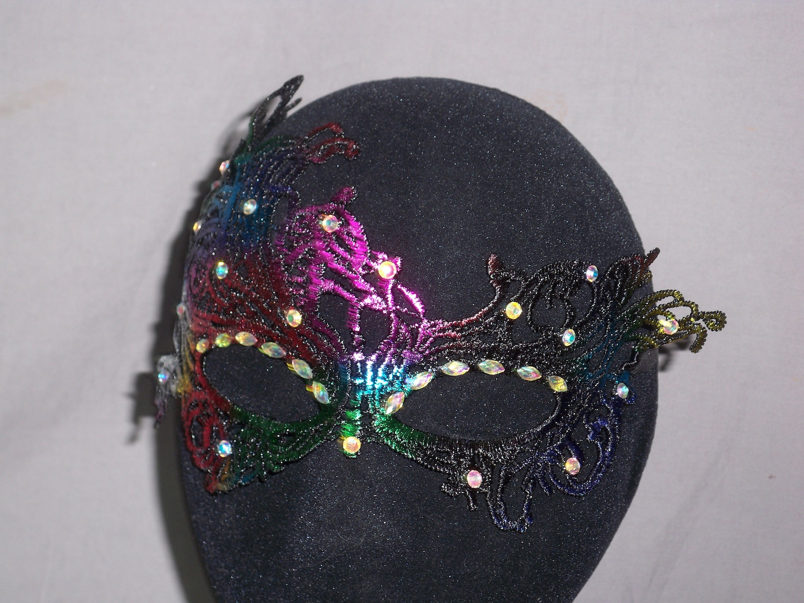 Multi Color Mask Rainbow Mask Halloween Mask Masquerade | Etsy