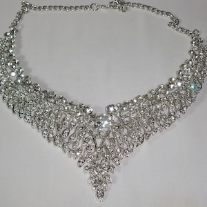 Necklace Set, Rhinestone Necklace Set, Bridal Necklace, Wedding ...