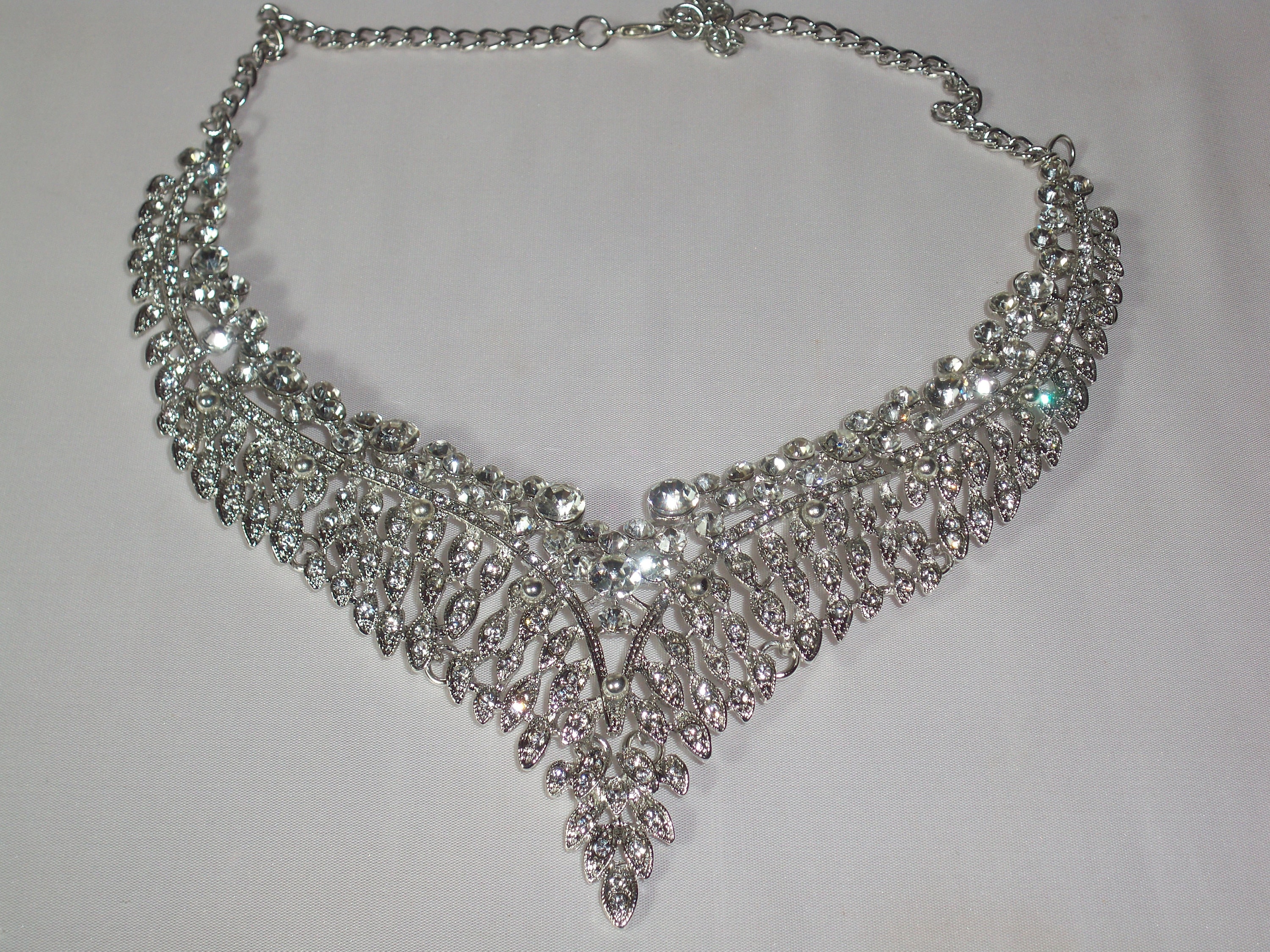 Necklace Set, Rhinestone Necklace Set, Bridal Necklace, Wedding ...