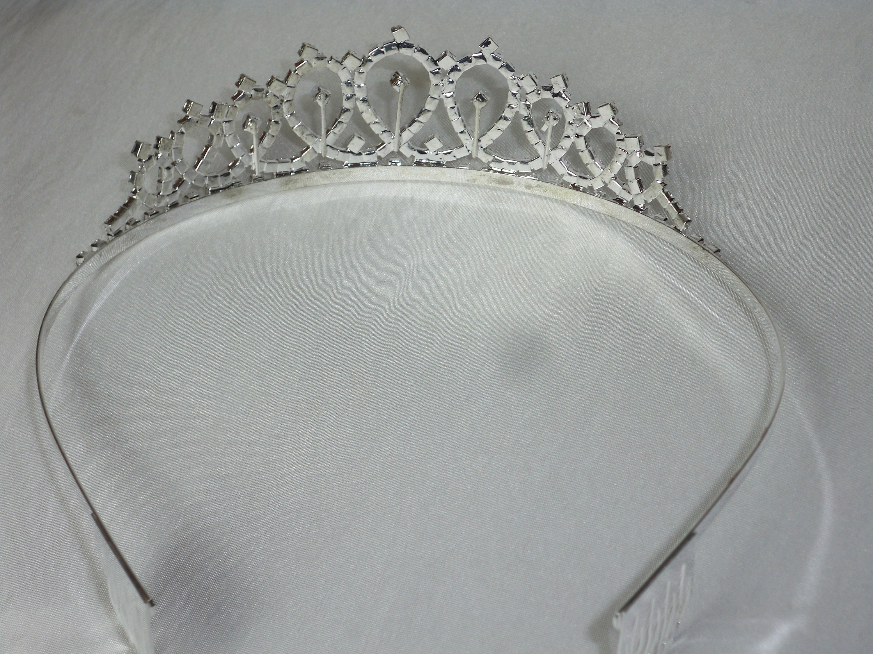 Rhinestone Pearl Tiara Bridal Tiara Prom Tiara Quenceanera | Etsy