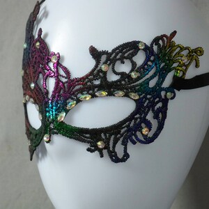 Multi Color Mask, Rainbow Mask, Halloween Mask, Masquerade Mask ...