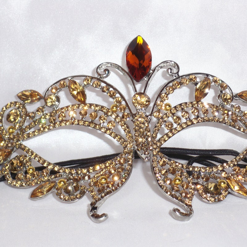 Rhinestone Masks - Etsy