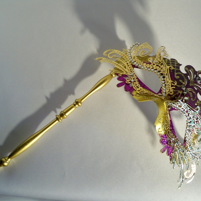 Masquerade Masks on a Stick - Etsy