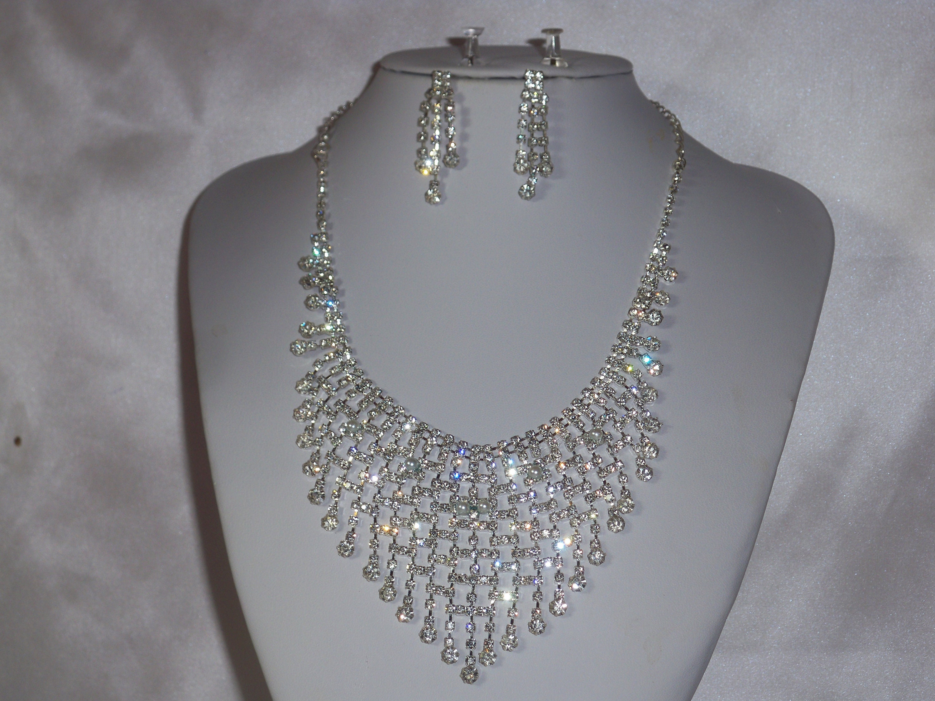 Silver Prom Necklaces