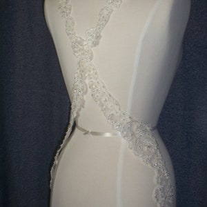 Lace Bridal Insert, V Neck Inset, Lace Attachable Straps Wedding Dress ...