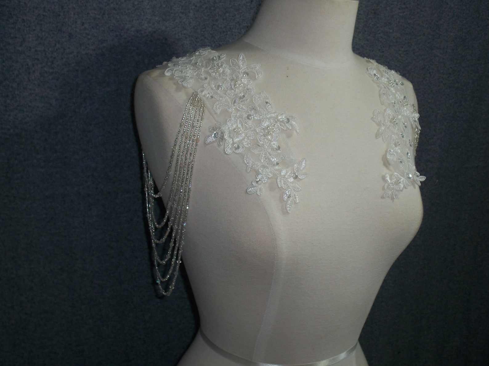 Detachable Straps White Wedding Dress Straps Shoulder Jewelry - Etsy