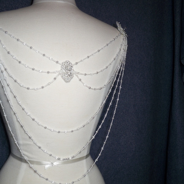 Bridal Back Necklace - Etsy