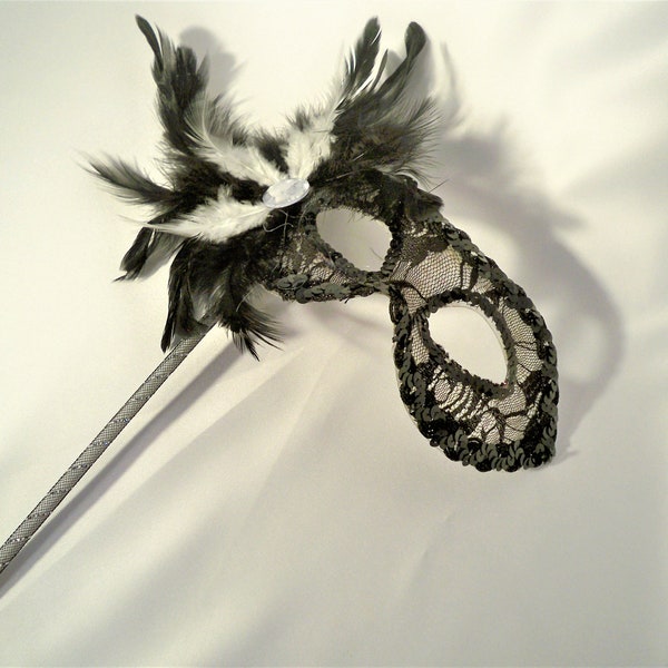 Mask on a Stick - Etsy