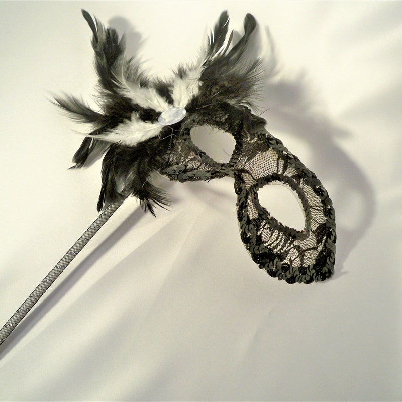 Masquerade Masks on a Stick - Etsy
