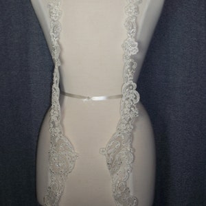 Lace Bridal Insert, V Neck Inset, Lace Attachable Straps Wedding Dress ...