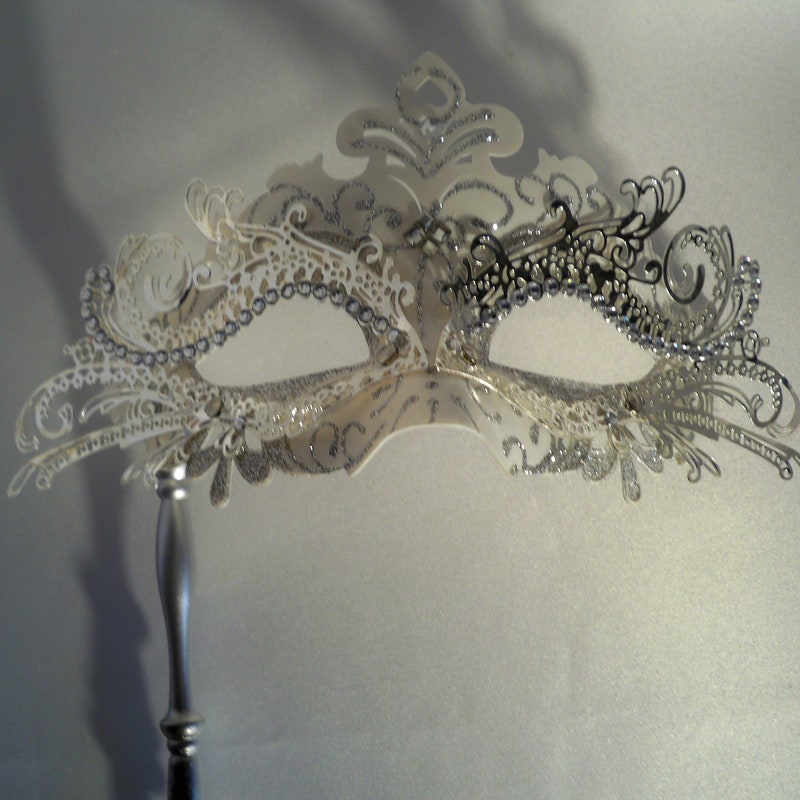 Mask on a Stick - Etsy