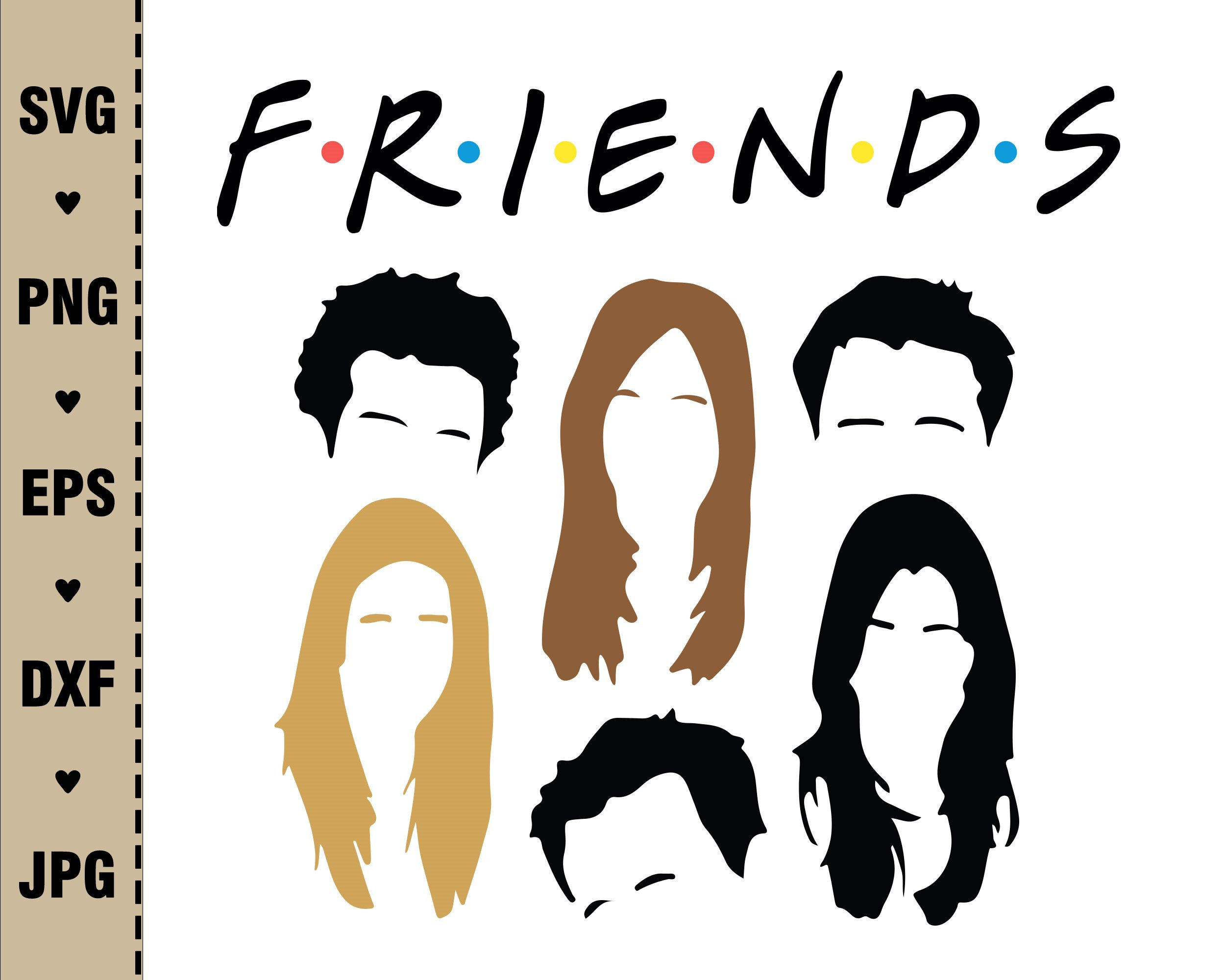 Friends Tv Show SVG DXF PNG Joey Tribbiani Monical Gellar - Etsy Singapore