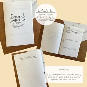 General Conference Notebook Journal LDS Church of Jesus Christ of ...