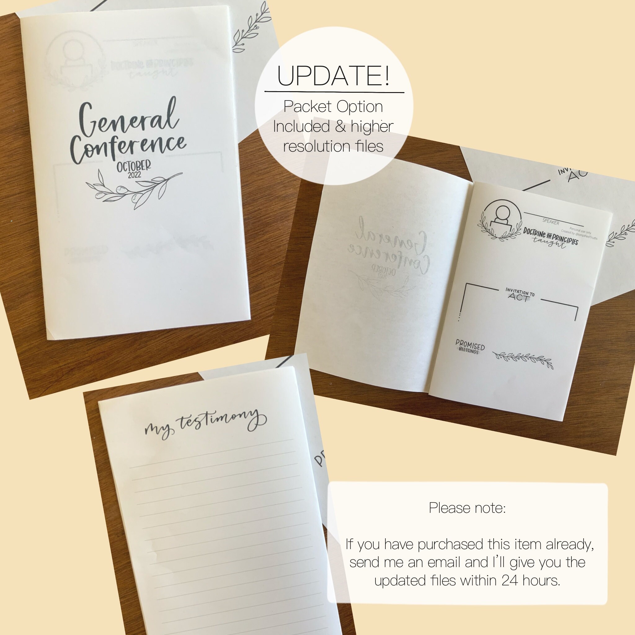 General Conference Notebook Journal LDS Church of Jesus Christ - Etsy