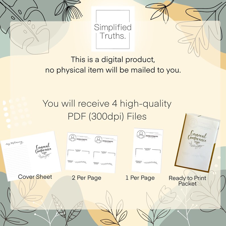 General Conference Notebook Journal LDS Church of Jesus Christ - Etsy