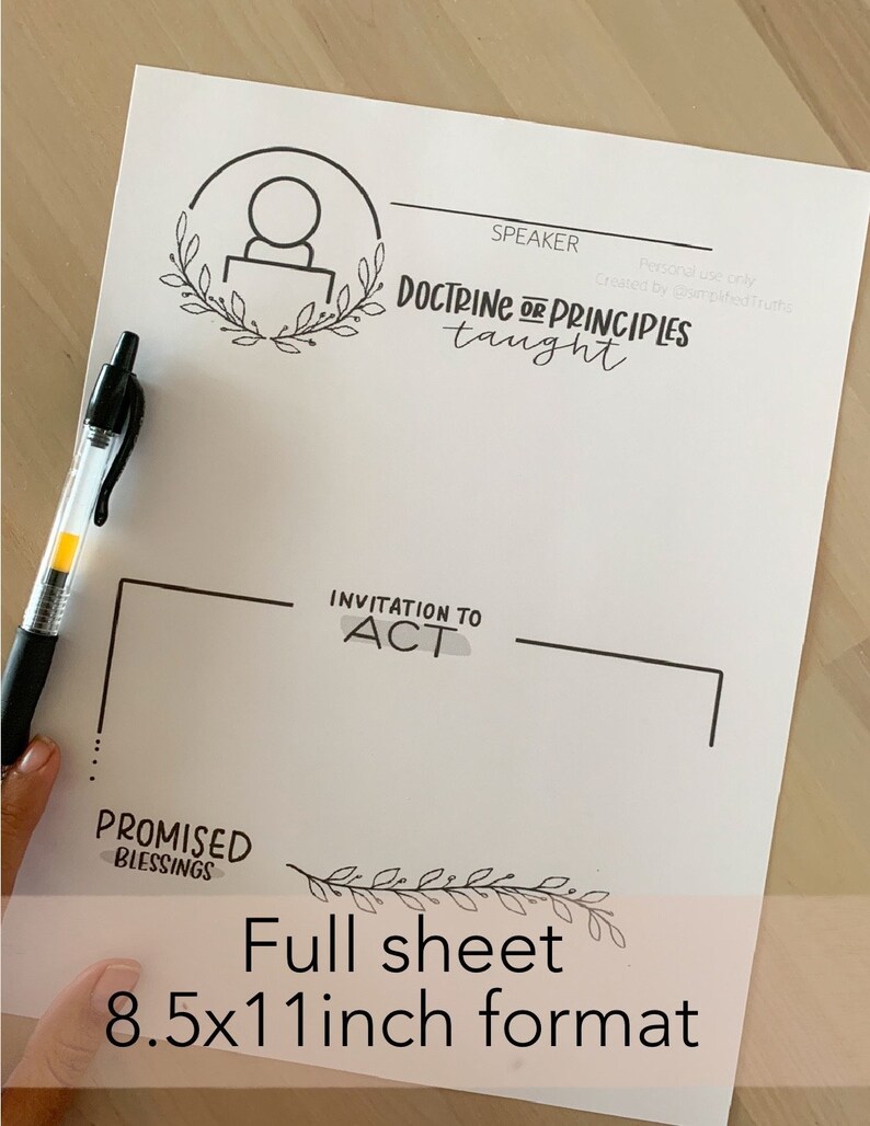 General Conference Notebook Journal LDS Church of Jesus Christ - Etsy