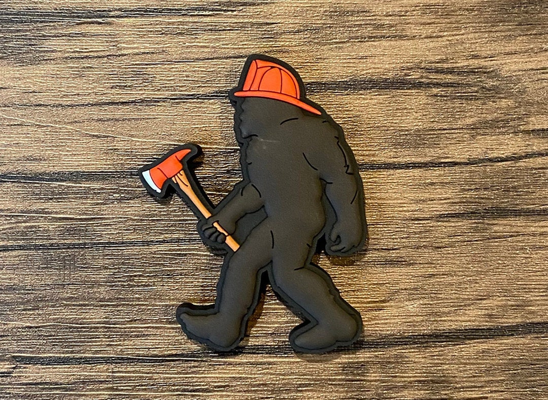 Bigfoot Firefighter Magnet - Sasquatch Magnet - PNW Magnet ...