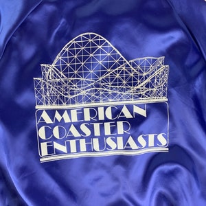 Vintage American Coaster Enthusiasts Satin Jacket Royal Blue Bomber - Etsy