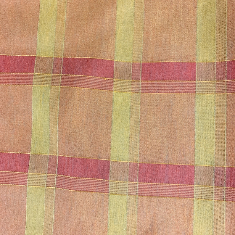 Vintage 1960s Brown Gold Plaid Men's Dress Shirt Loop Collar Button ...