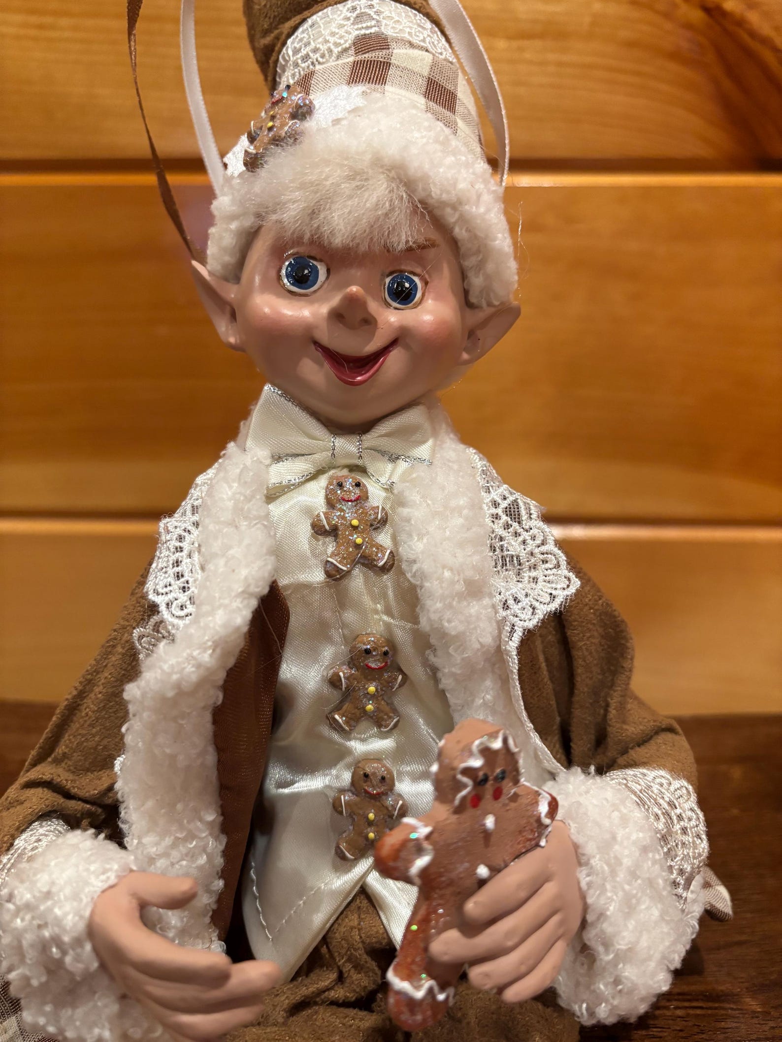 Whimsical Christmas Elves Posable Gingerbread Elf by Raz Imports - Etsy