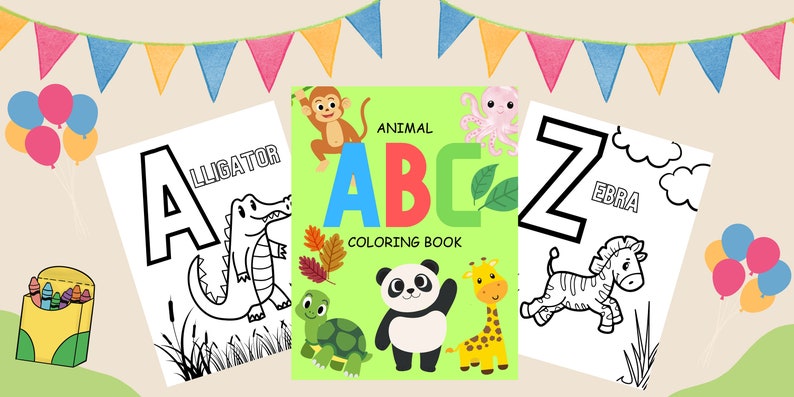 ABC Printable Animal Coloring Sheets - A Creative Journey From A to Z ...