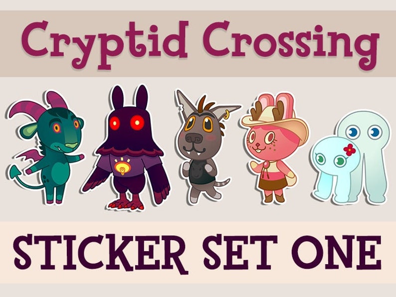 Cryptid Crossing: Sticker Set One - Etsy