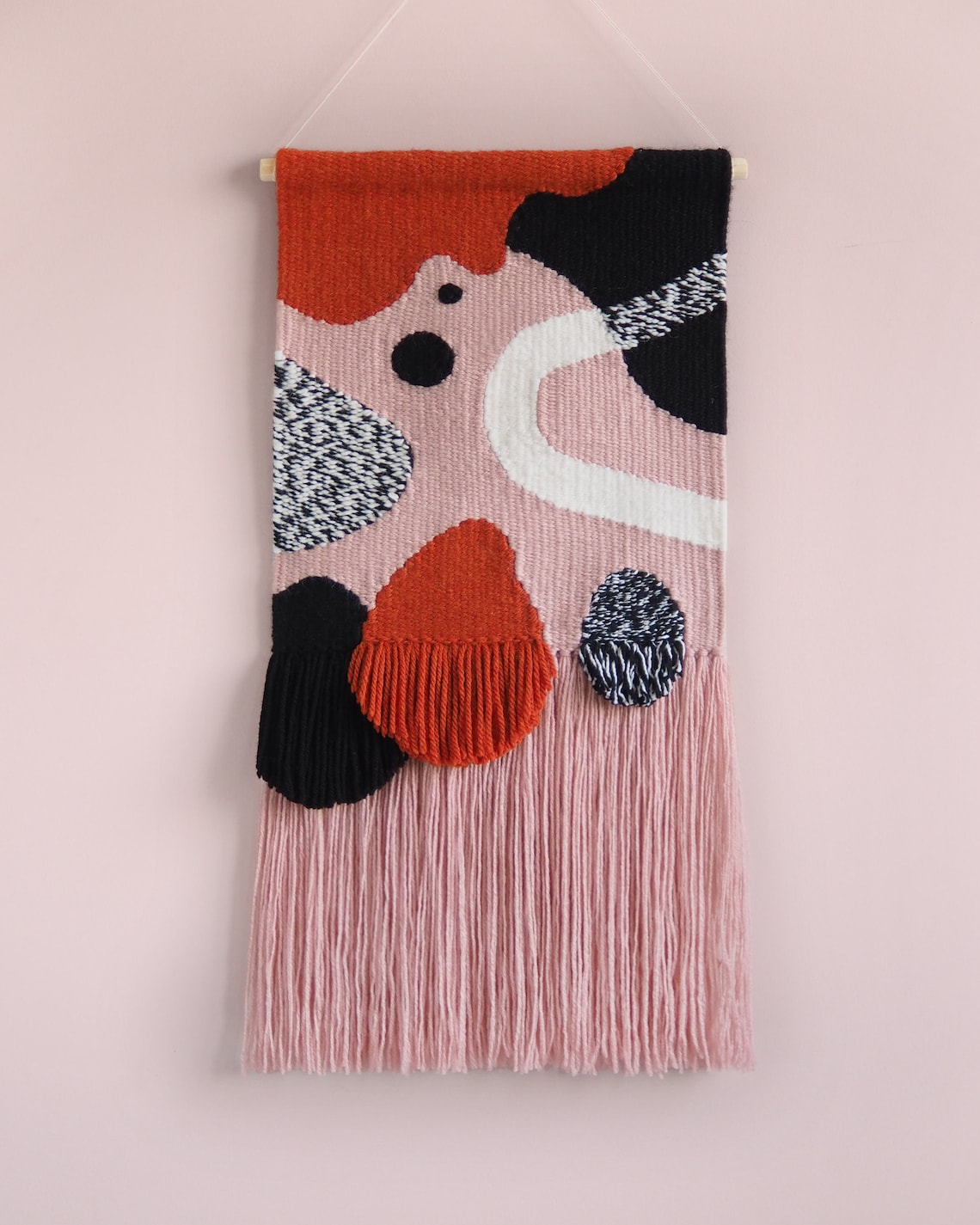 READY TO SHIP Abstract Woven Wall Hanging Woven Tapestry Abstract Art ...