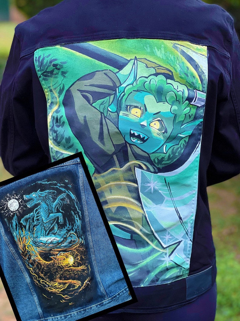 Custom Hand Painted Jacket Original One of a Kind Jacket - Etsy