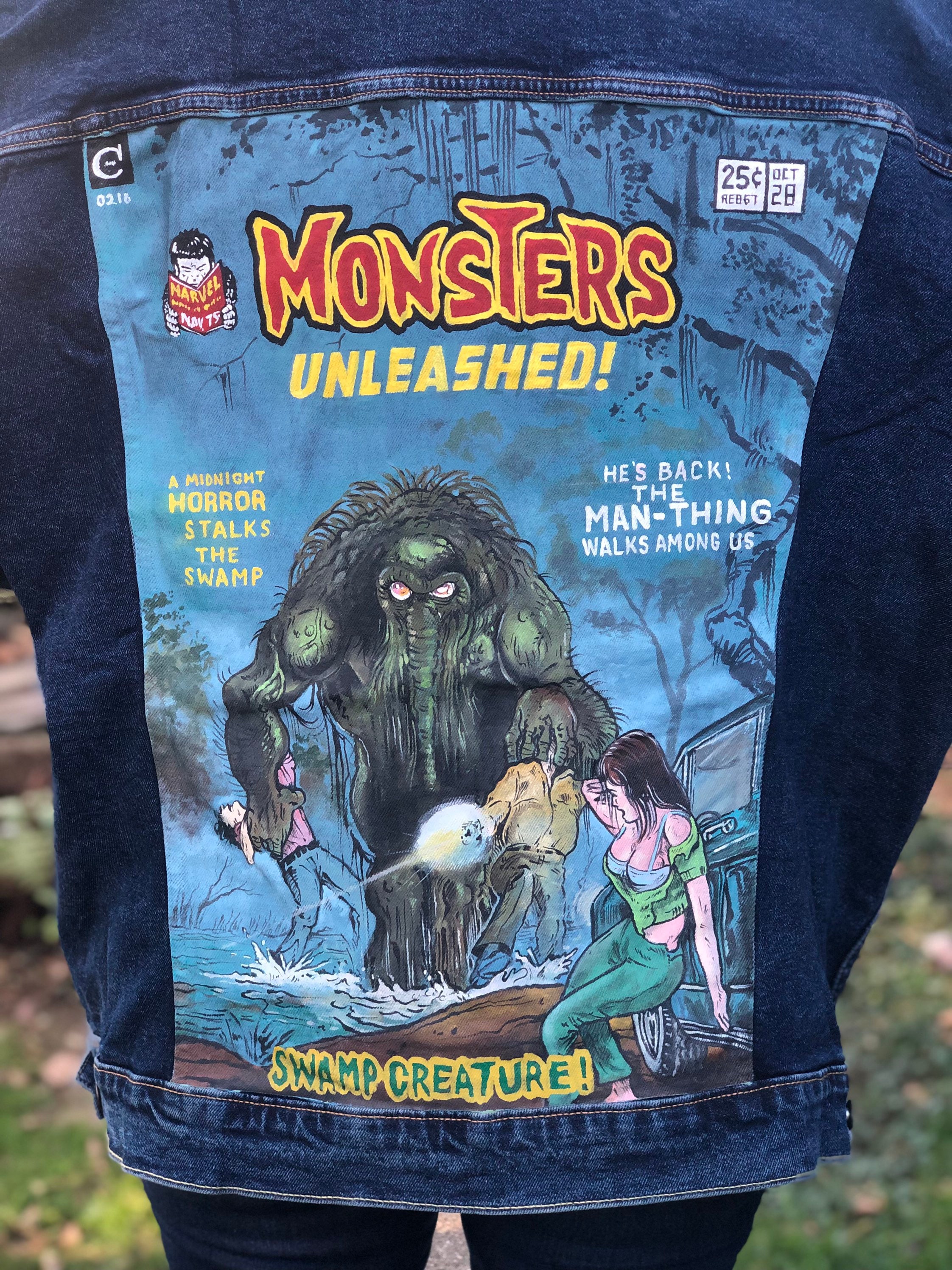 Custom Hand Painted Jacket, Original, One of a Kind Jacket, Hand ...