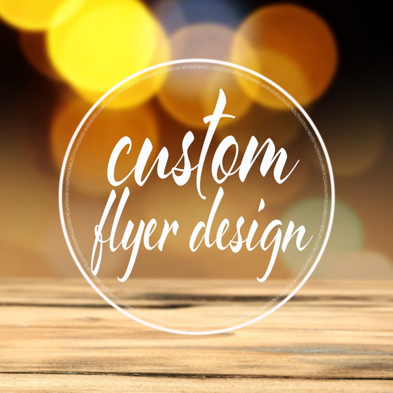 Custom Flyer Design - Etsy