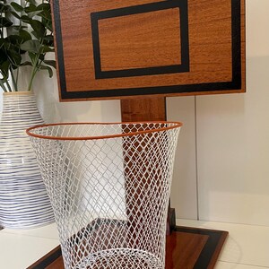 Handmade Basketball Hoop Trash Bin: Mahogany, White Oak, Walnut - Etsy