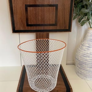 Handmade Basketball Hoop Trash Bin: Mahogany, White Oak, Walnut - Etsy