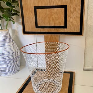 Handmade Basketball Hoop Trash Bin: Mahogany, White Oak, Walnut - Etsy