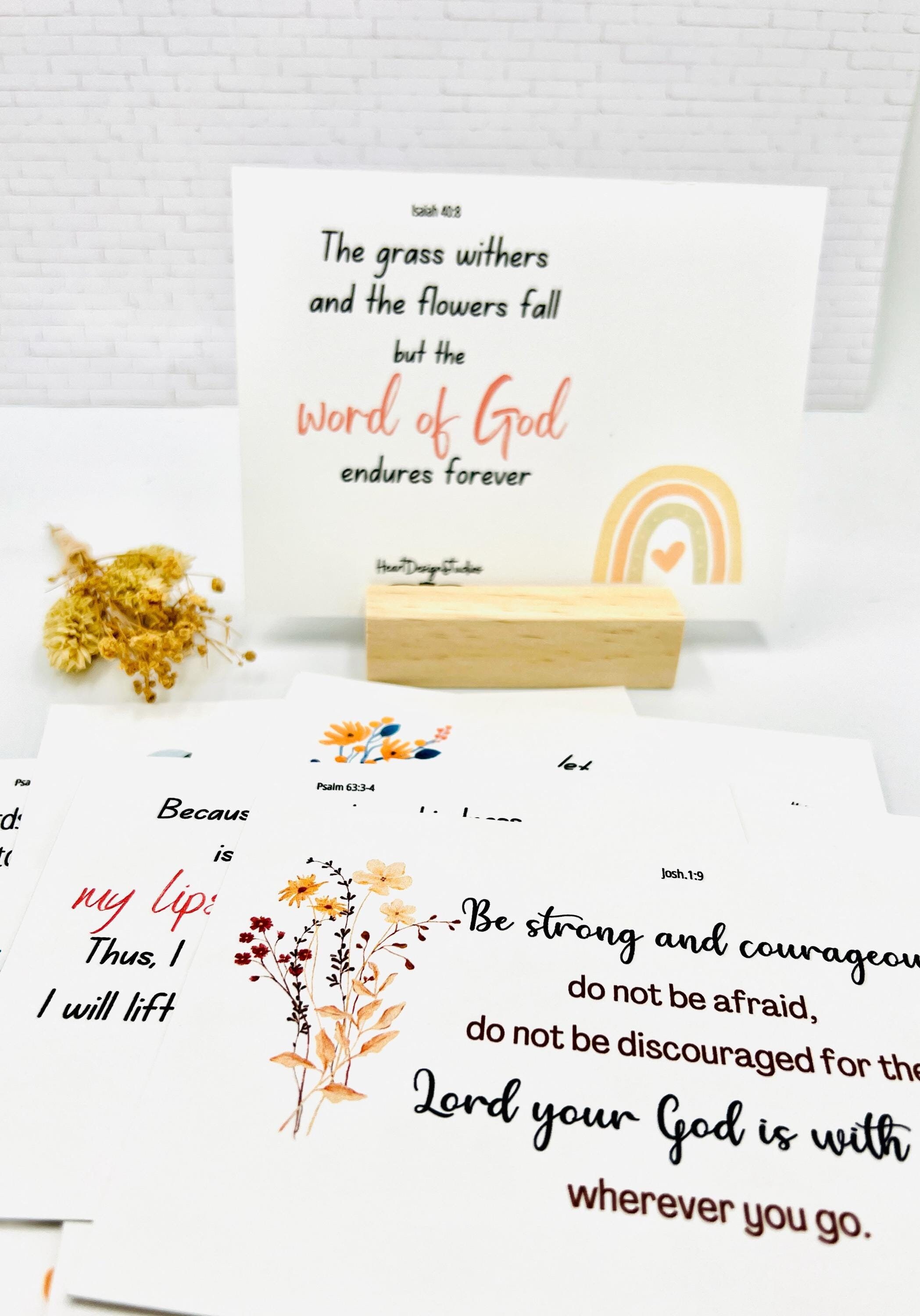 Scripture Cards/bible Verse Cards/bible Cards/christian Gift Cards ...