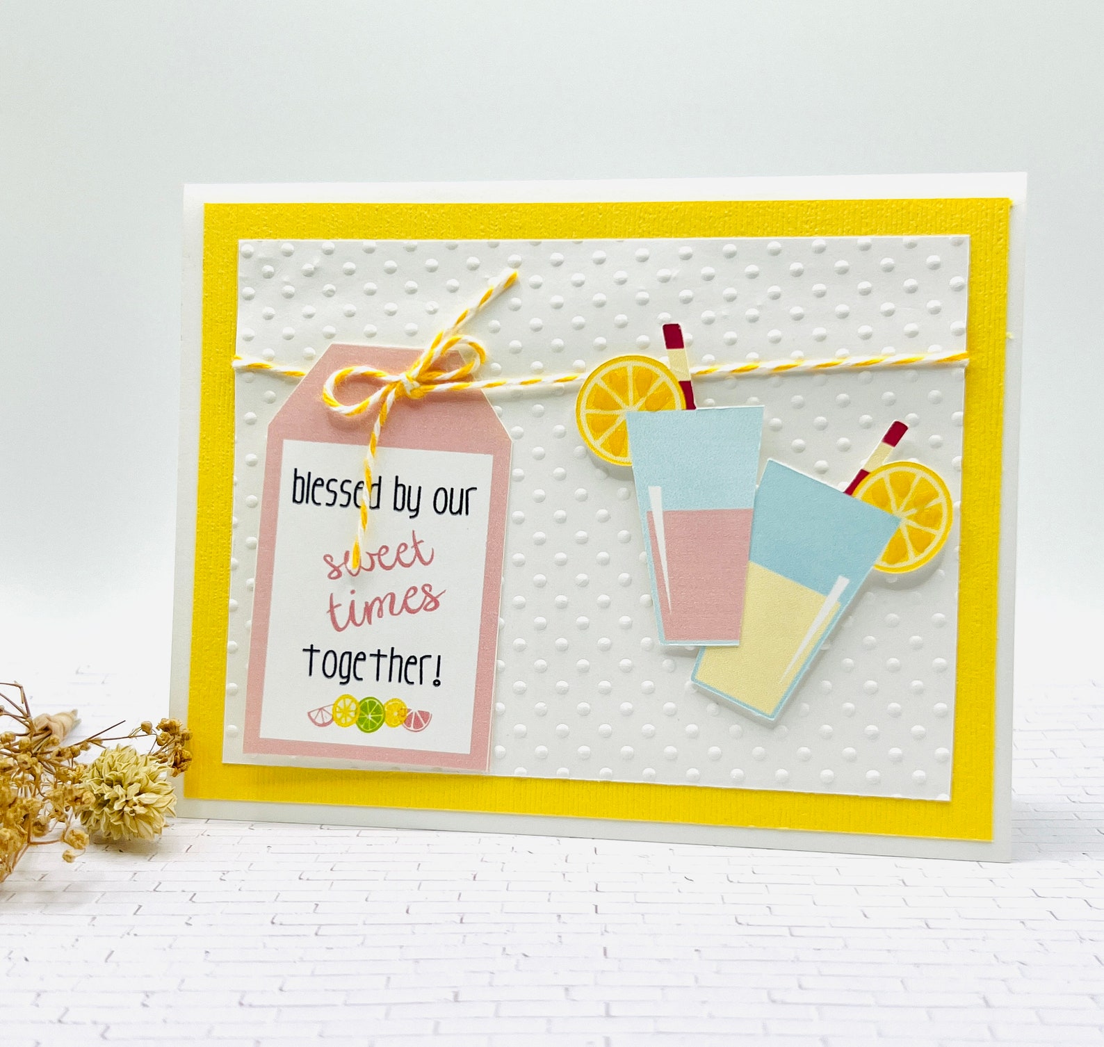 Handmade Friendship Card/thinking of You/thank You/birthday Card/summer ...