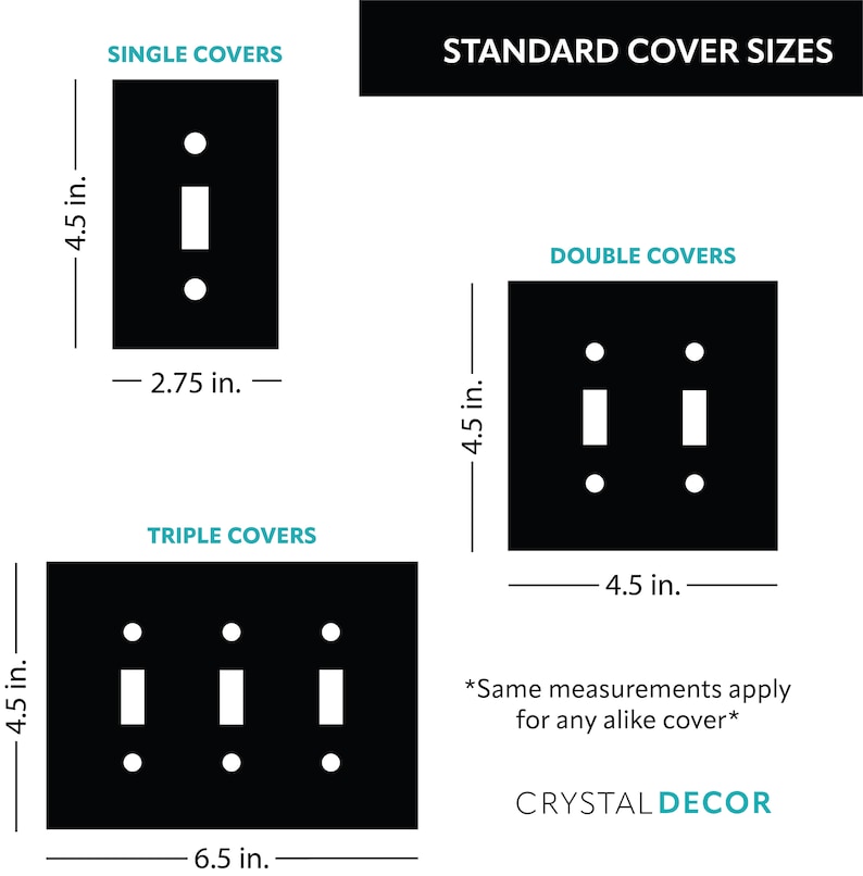 Light Switch & Outlet Covers Blue/iridescent Crystal Lux | Etsy