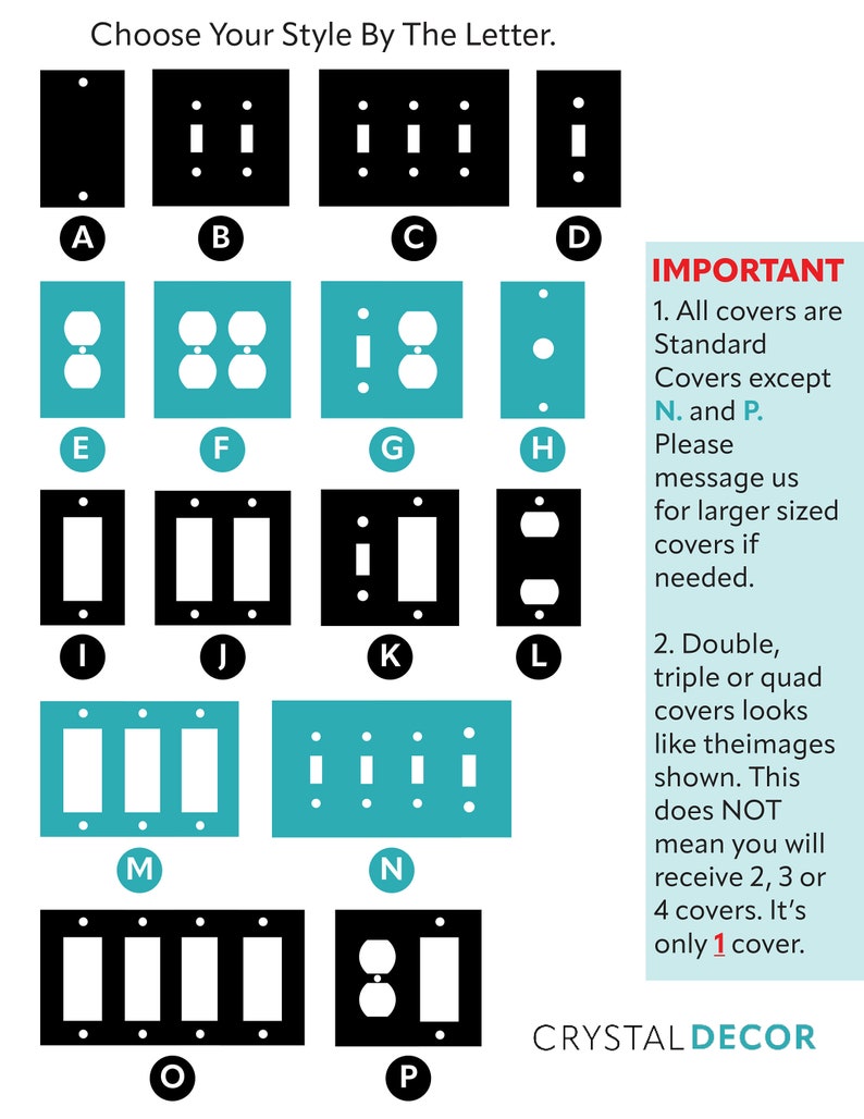 Silver Bling Light Switch & Outlet Covers Crystal Lux - Etsy