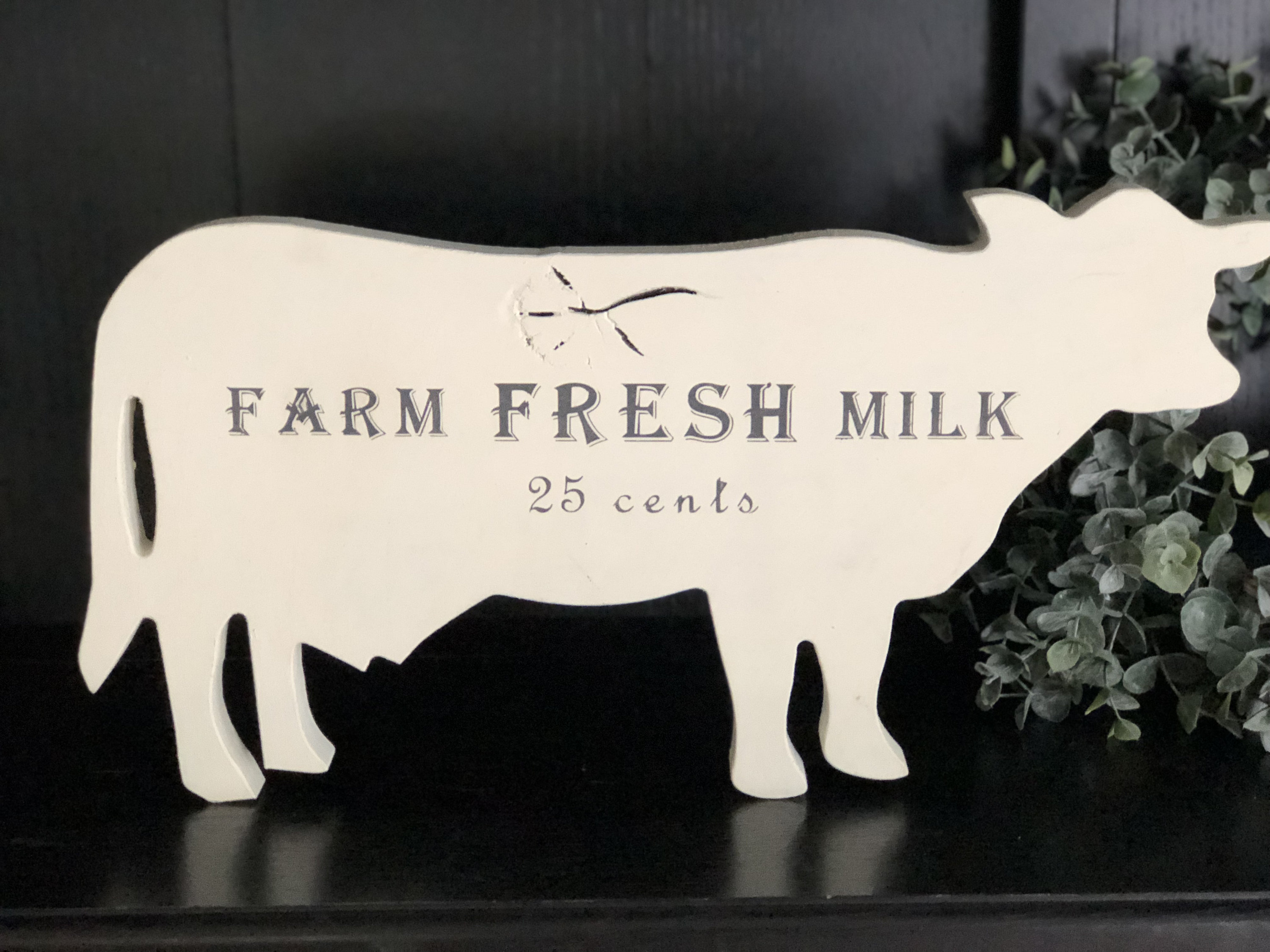 Cow Decor Wooden Cow Farmhouse Cow Decor Kitchen Cow - Etsy