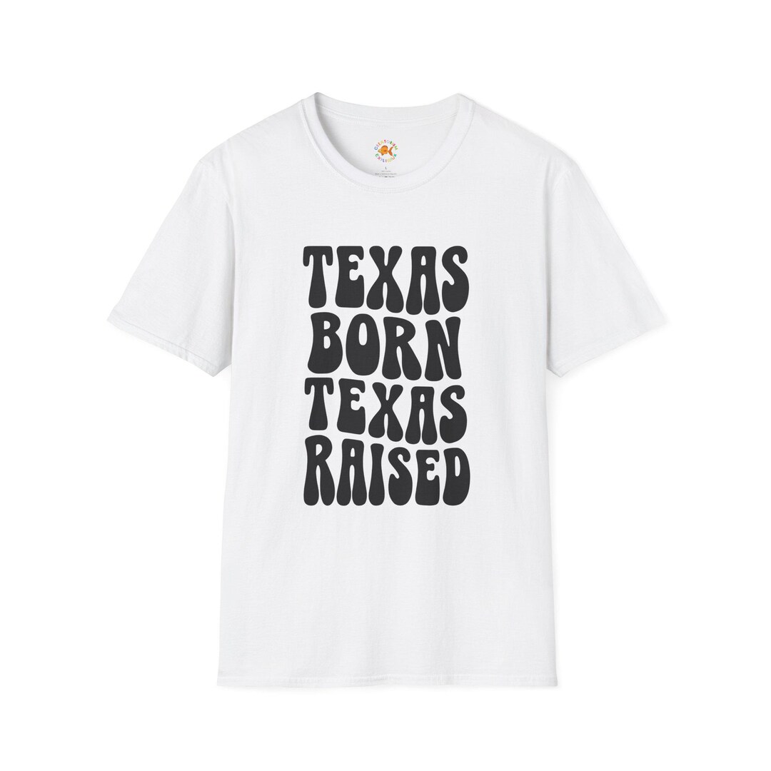 Texas Born Texas Raised Groovy T-shirt, Texas Pride Shirt, Lone Star ...