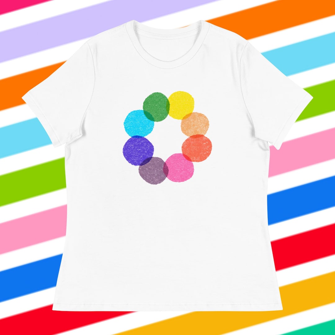 Color Wheel Women's Relaxed T-shirt - Etsy
