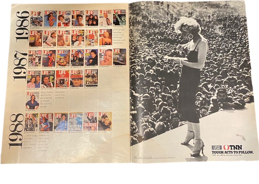 1988 Vintage Life Magazine Covers From 1936-1988 Rare 2000 Covers ...