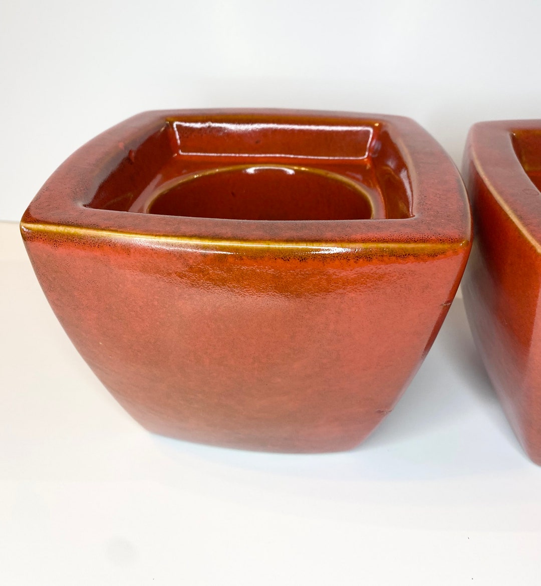 60s Vintage Plant Pot MCM Ceramic Glazed W Germany Ceramics Potting ...