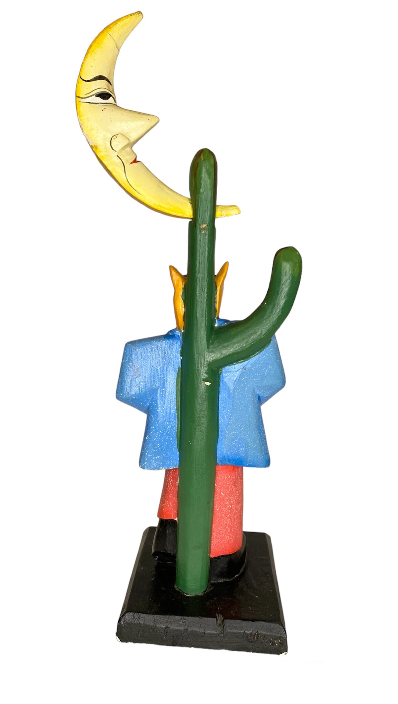 Markus Pierson Sculpture Wooden Coyote Moon Unsigned Fine Art ...